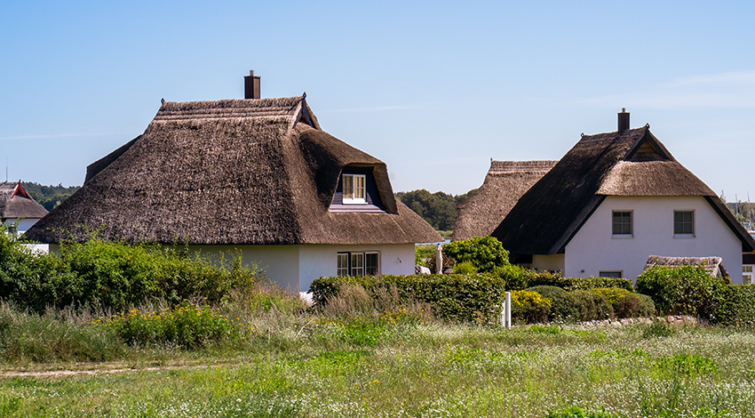Norddeutsche Sehenswürdigkeit: Das Reetdach